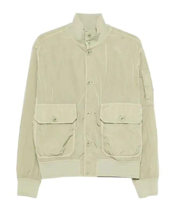 C.P. COMPANY Button Pocket Jacket - Moss Ash