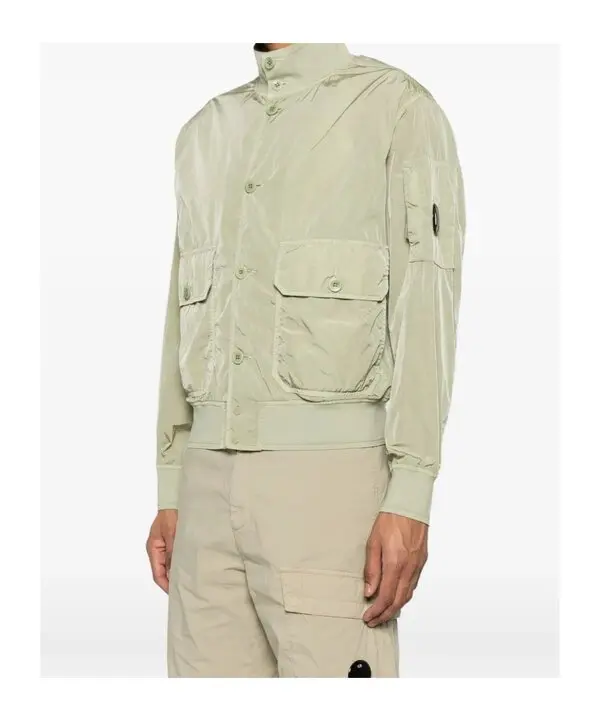 C.P. COMPANY Button Pocket Jacket - Moss Ash