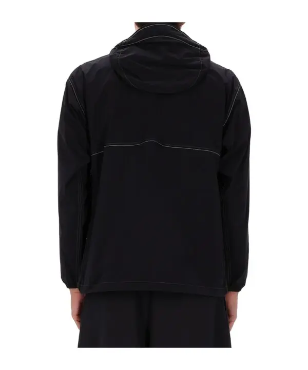 AND WANDER Pertex Windproof Hooded Jacket - Black