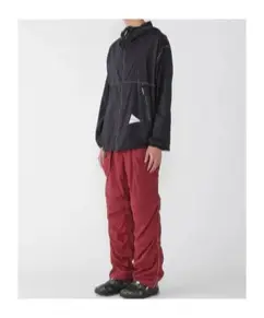 AND WANDER Pertex Windproof Hooded Jacket - Black
