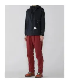 AND WANDER Pertex Windproof Hooded Jacket - Black
