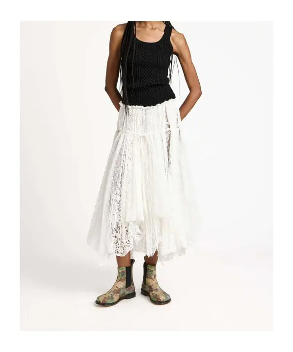 J.W.ANDERSON Cable-knit Racerback Tank - Black