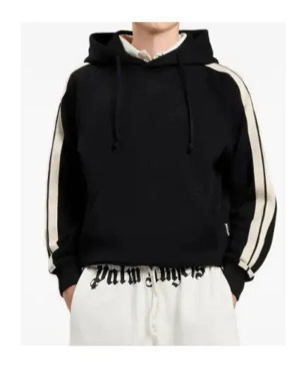 Palm Angels Back Curved Logo Track Hoodie