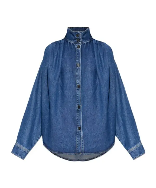 IRO PARIS Julie High-neck Denim Jacket