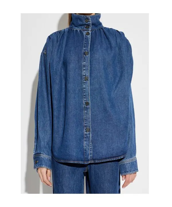IRO PARIS Julie High-neck Denim Jacket