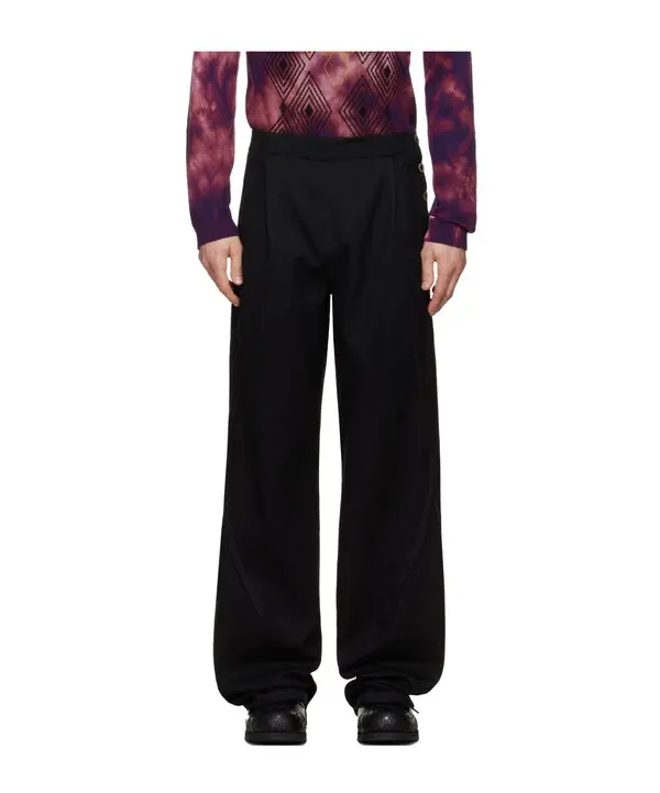 KIKO KOSTADINOV High-waisted Pleated Straight Leg Trousers