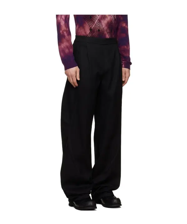 KIKO KOSTADINOV High-waisted Pleated Straight Leg Trousers