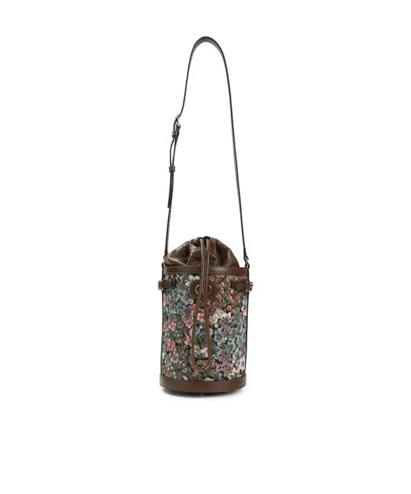 Valentino Garavani Vlogo Signature Drawstring Shoulder Bag - Green