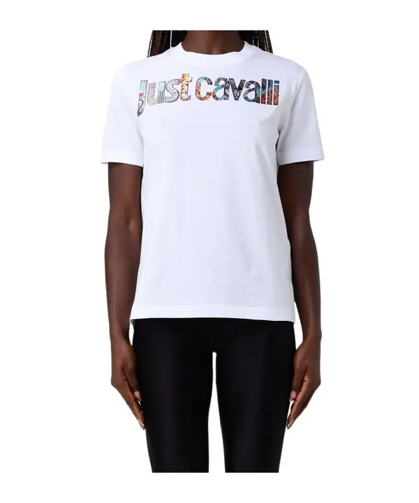 Just Cavalli Logo Print T-shirt - White