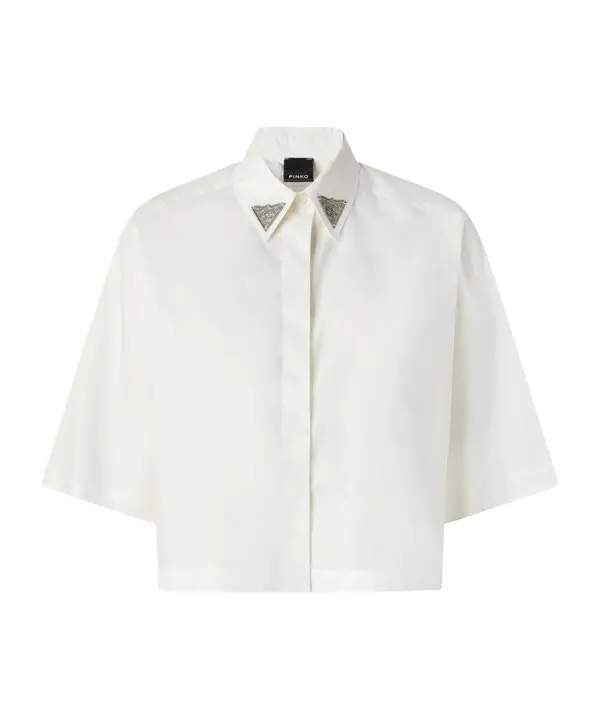 Pinko Pescara Cropped Shirt - White