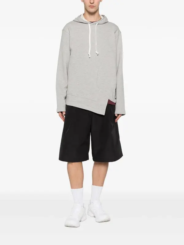 Comme Des Garçons Long-sleeved Hooded Sweatshirt