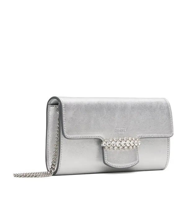 JIMMY CHOO Bing Chain Shoulder Bag - Silver/silver