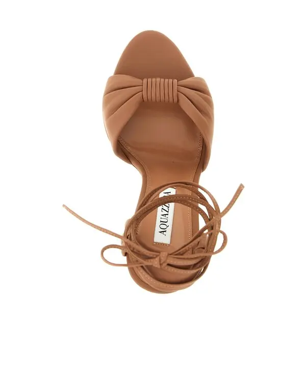 AQUAZZURA Carina Ankle-tie Heeled Sandals