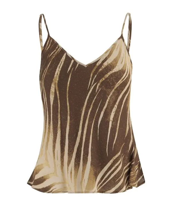 Just Cavalli Printed V-neck Camisole Top