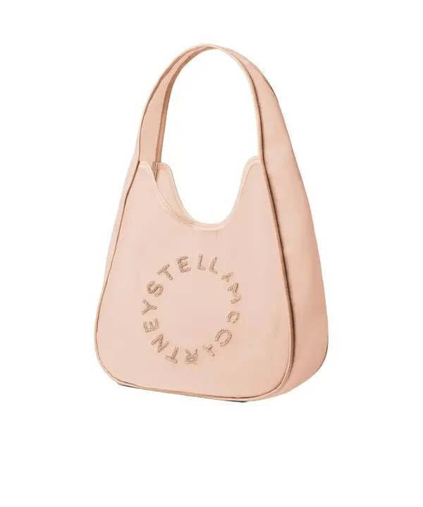 Stella McCartney Logo Mesh Large Hobo Bag