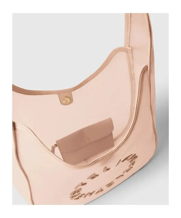 Stella McCartney Logo Mesh Large Hobo Bag