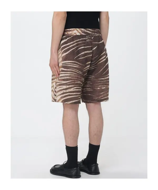 Just Cavalli Printed Drawstring Shorts - Brown