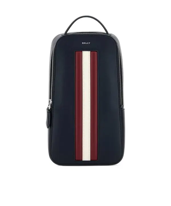 Bally Mythos Stripe Sling Bag - Black
