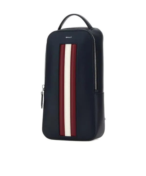 Bally Mythos Stripe Sling Bag - Black