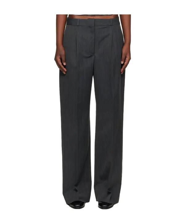 Our Legacy Universe Pinstriped Pleated Trousers