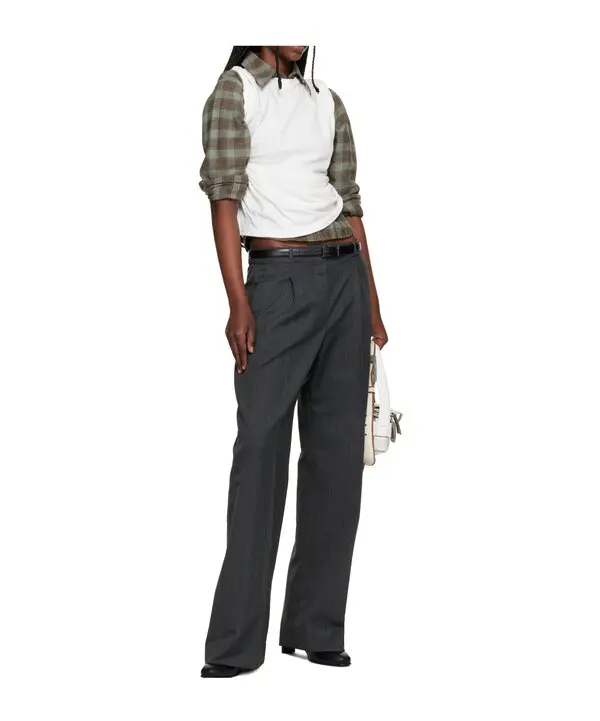 Our Legacy Universe Pinstriped Pleated Trousers