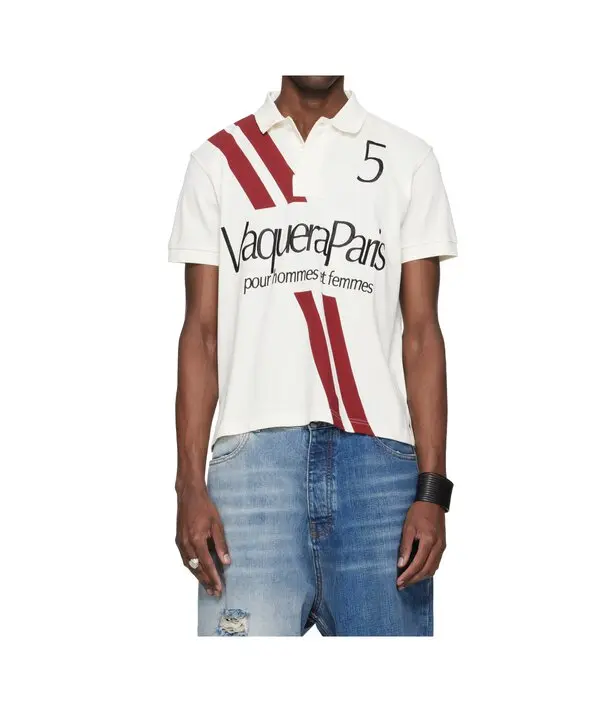Vaquera Logo Print Polo T-shirt