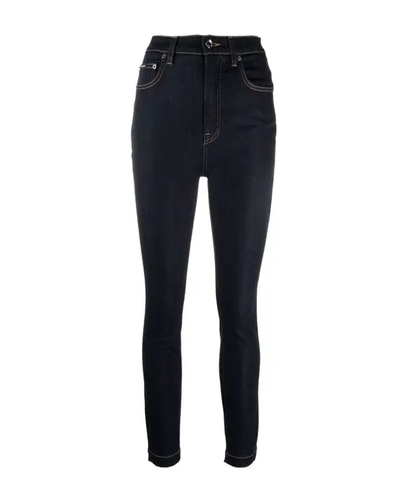 Dolce & Gabbana High-waisted Skinny Jeans - Black