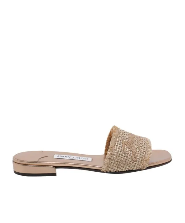 JIMMY CHOO Flat Slip-on Sandals