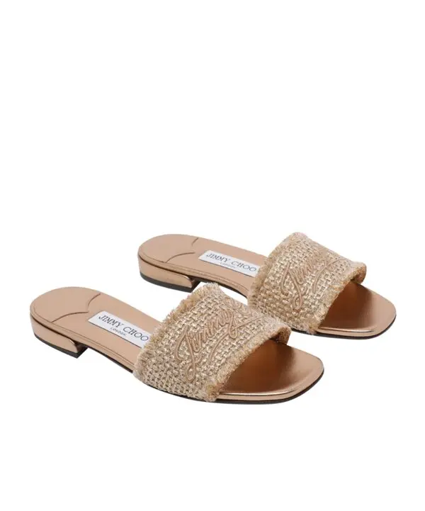 JIMMY CHOO Flat Slip-on Sandals