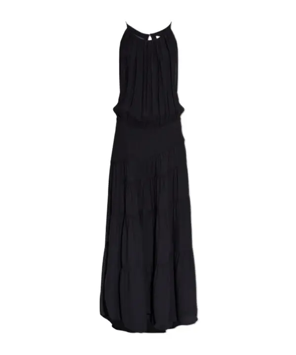 IRO PARIS Sleeveless Tiered Maxi Dress - Black
