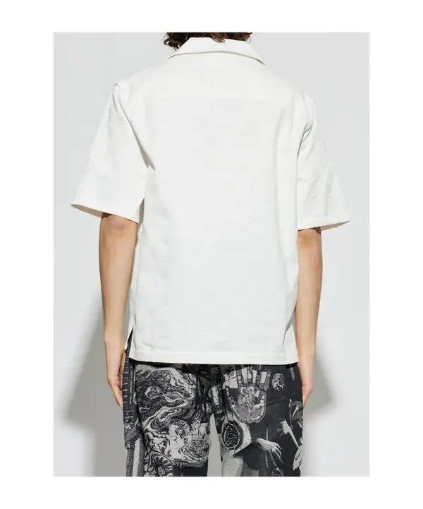 Casablanca Short Sleeve Buttoend Shirt - White