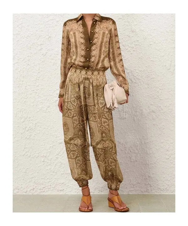 Zimmermann Long Sleeve Shirt With Lace Details