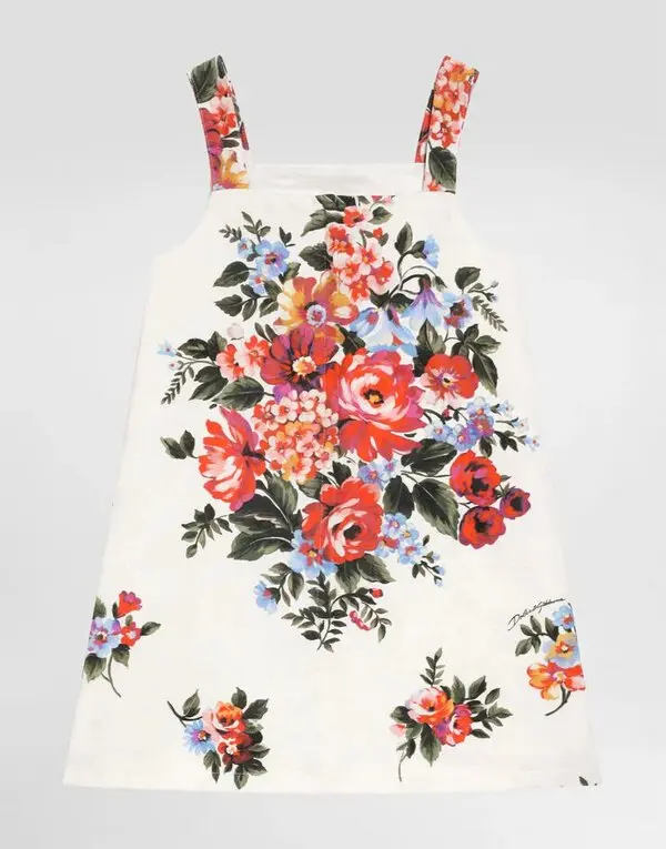 Dolce & Gabbana Floral Print Sleeveless Dress