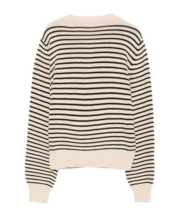 ROBERTO COLLINA Striped Cotton Cardigan