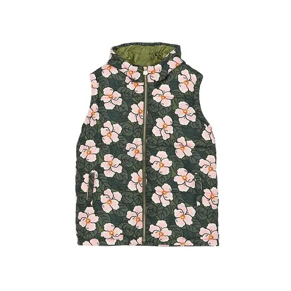 Kenzo Floral Print Hooded Puffer Jacket