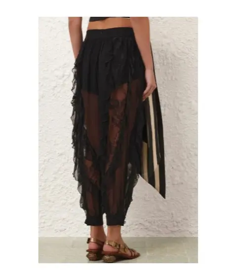 Zimmermann Rebellion Ruffled Lace Trousers