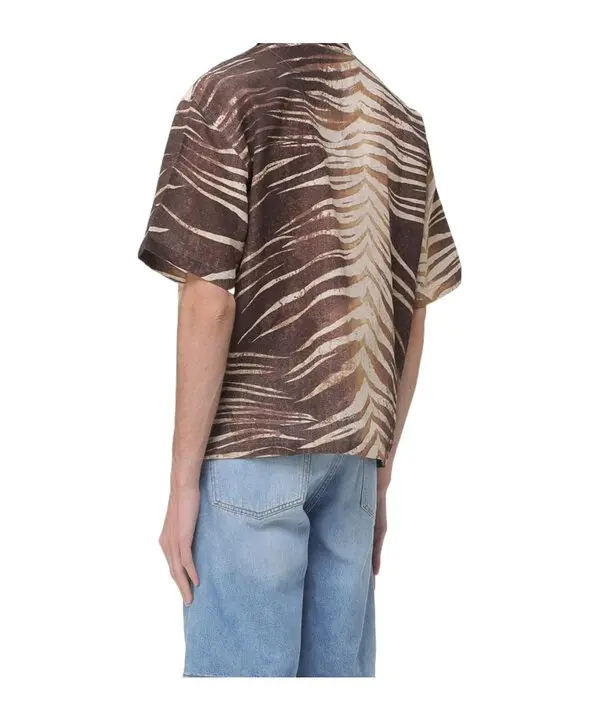Just Cavalli Tropical Print Short Sleeve Shirt - Multicolor