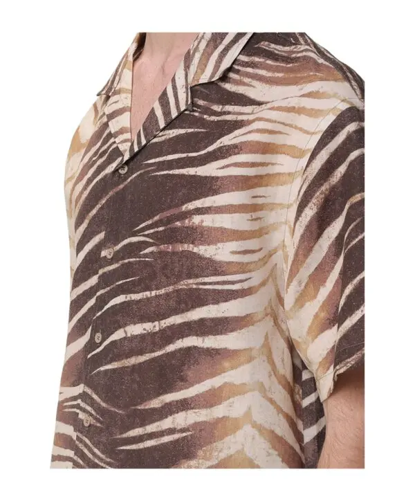 Just Cavalli Tropical Print Short Sleeve Shirt - Multicolor