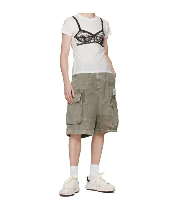 Mihara Yasuhiro Blakey Distressed Low Top Sneakers - White