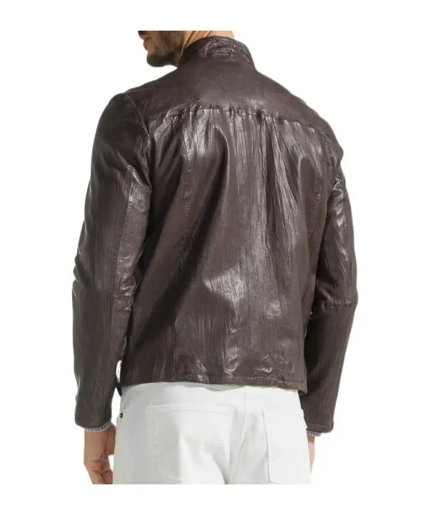 Seventy Leather Zip-front Jacket