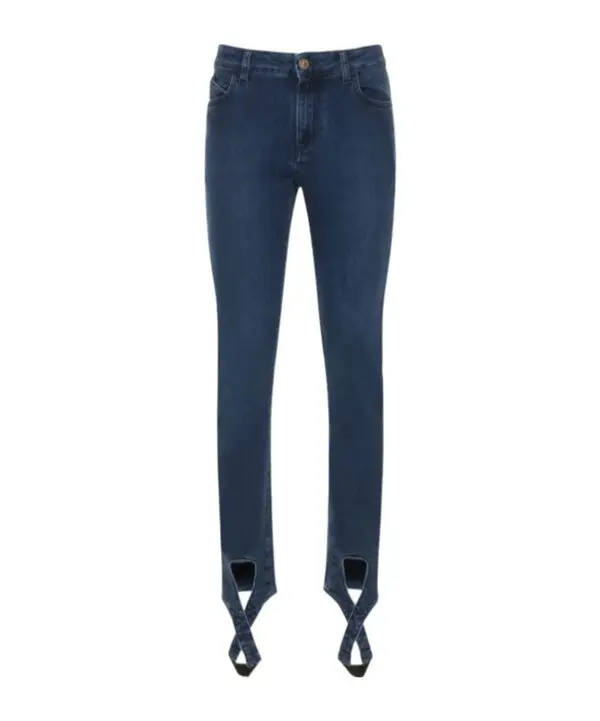 Attico Dakota Cross Stirrup Denim Jeans