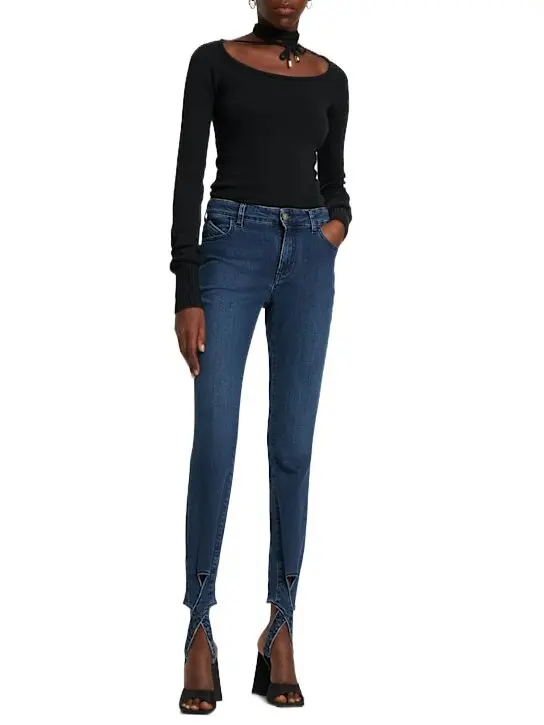 Attico Dakota Cross Stirrup Denim Jeans