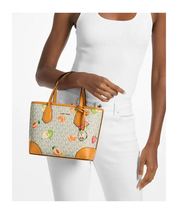 Michael Kors Eva Extra-small Printed Signature Logo Convertible Tote