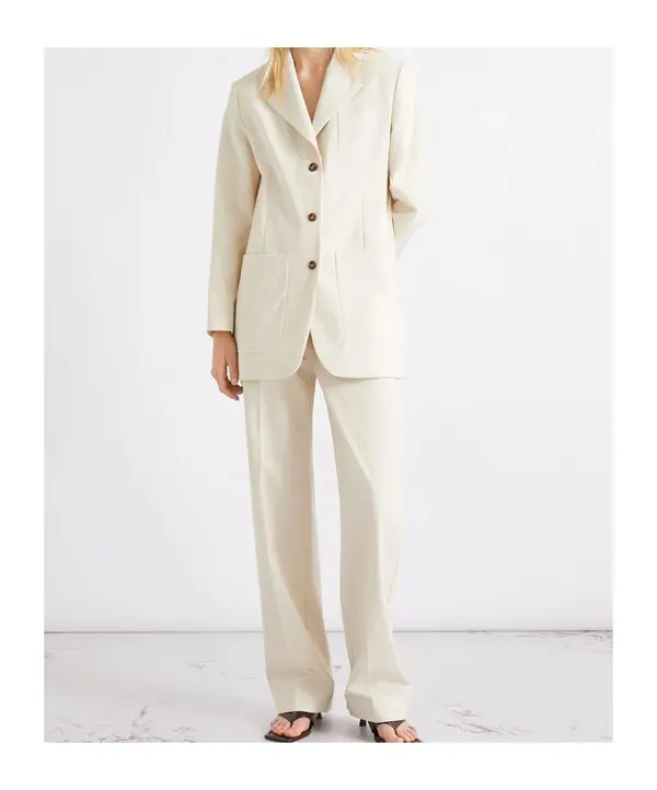 Marella Tailored Trousers With Belt Loops And Buttoned Flap Pockets