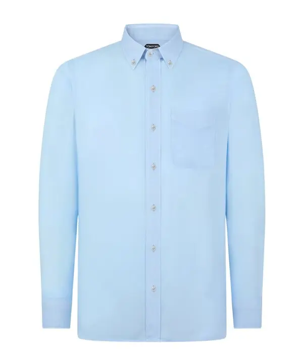 TOM FORD Buttoned Pocket Shirt - Blue