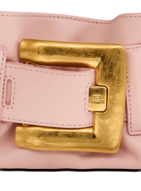 Balmain Mini Anthem Bag In Smooth Leather - Pink