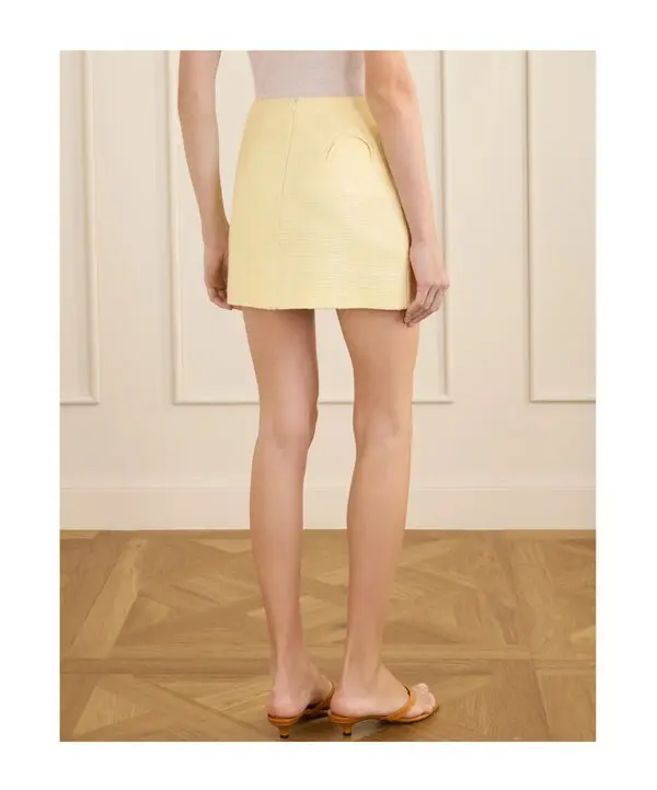 BLAZÉ MILANO Cotton Blend Mini Skirt