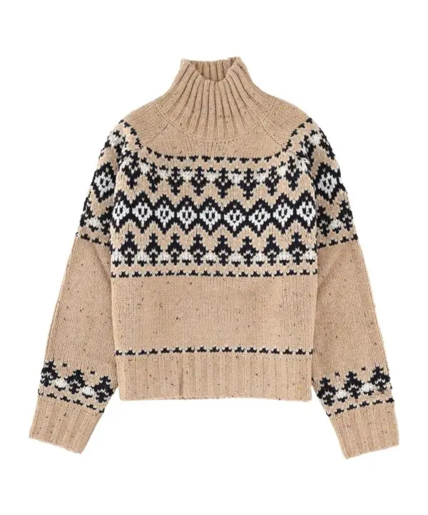 MC2 SAINT BARTH Fair Isle Jacquard Turtleneck Jumper