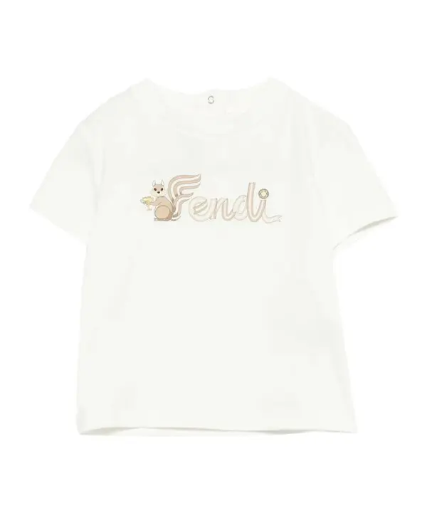 Fendi Squirrel Graphic-print T-shirt - White