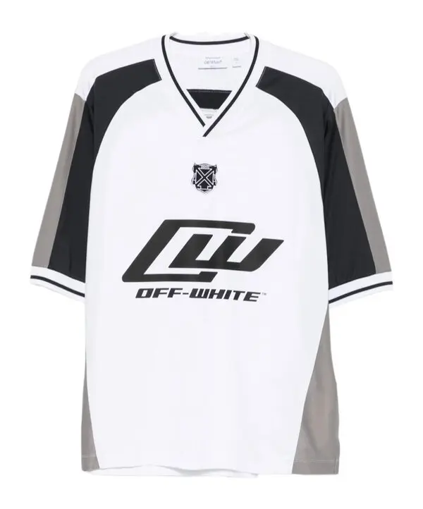 Off-White Logo-print V-neck T-shirt